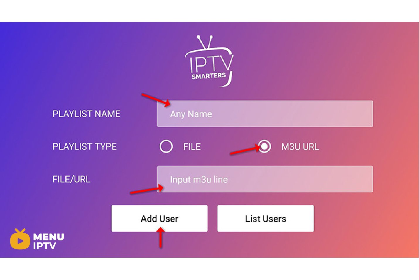 8 How to setup IPTV on IPTV Smarters Pro? - MENUIPTV