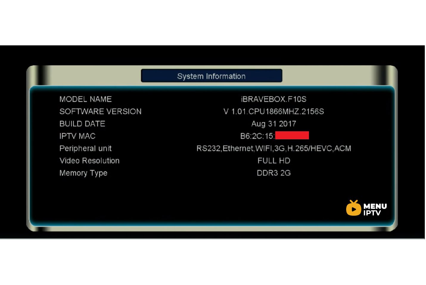 How to setup IPTV on iBRAVEBOX F10S - MENUIPTV
