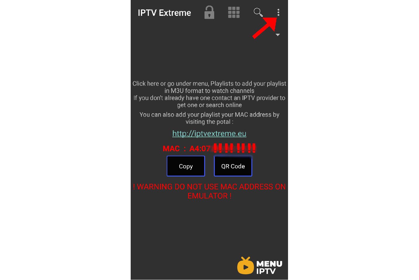 10 steps How to setup IPTV on IPTV Extreme - MENUIPTV