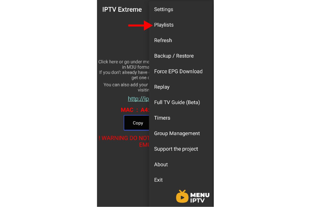 IPTV Extreme: 10 steps How to setup IPTV on IPTV Extreme - MENUIPTV