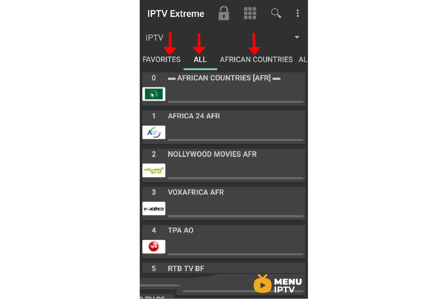 IPTV Extreme: 10 steps How to setup IPTV on IPTV Extreme - MENUIPTV