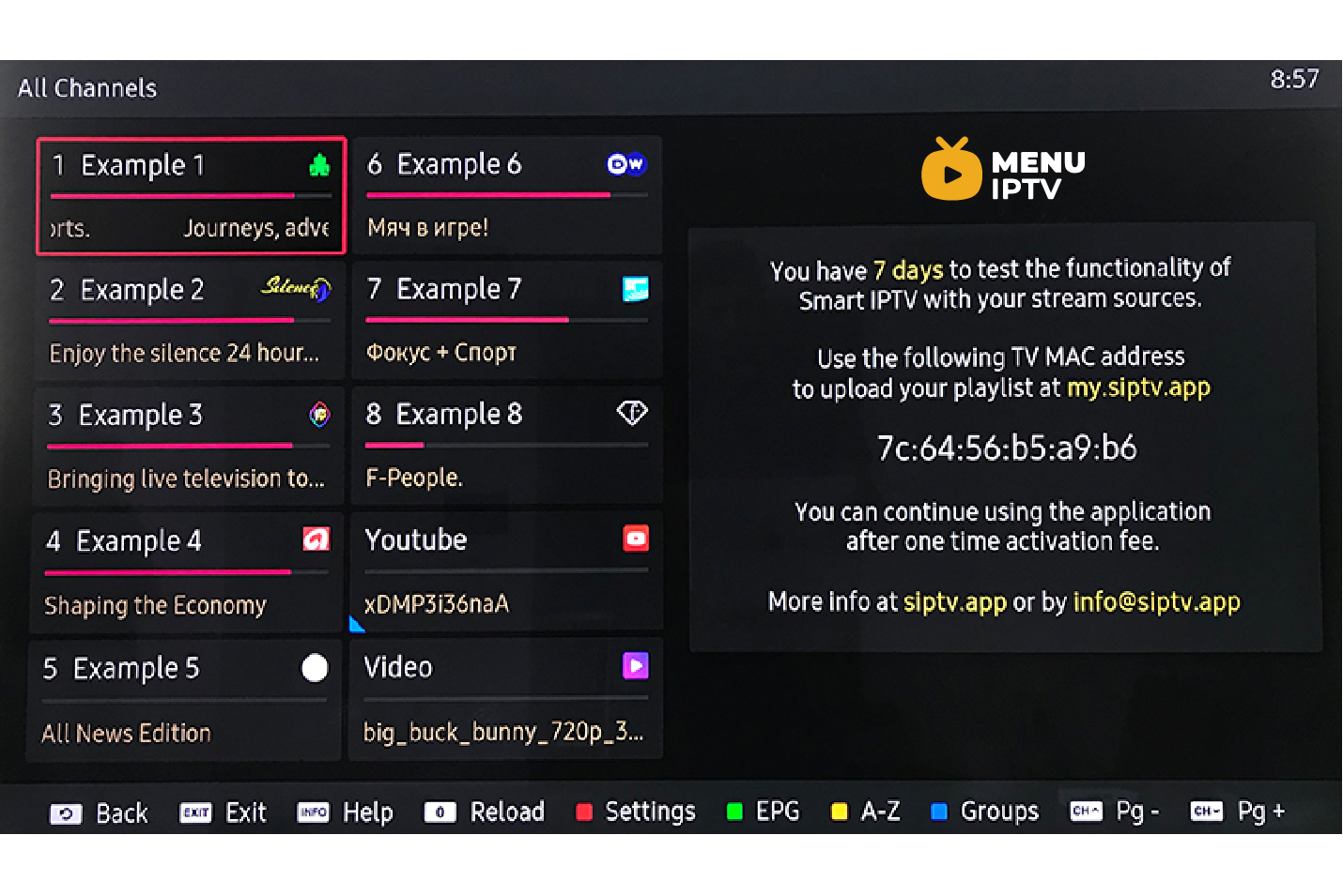 4 How to setup IPTV on Smart TV via Smart IPTV App(SIPTV) - MENUIPTV
