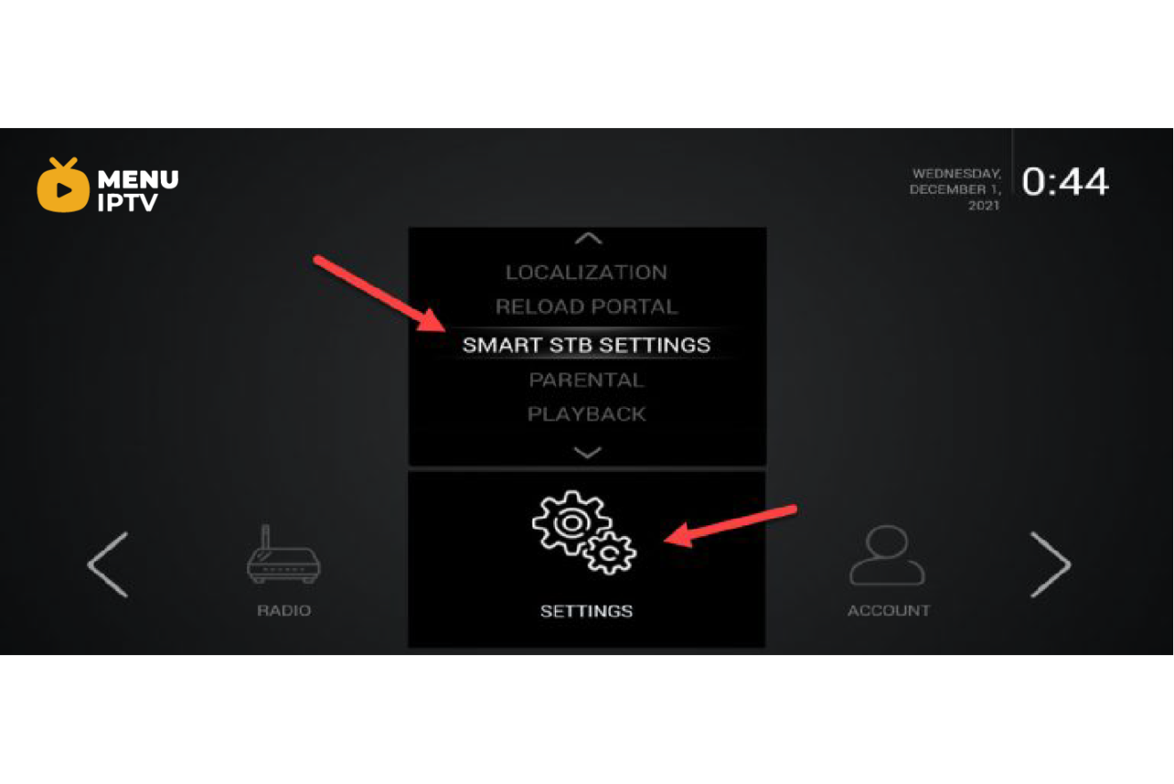How to setup IPTV on Smart TV via Smart STB - MENUIPTV